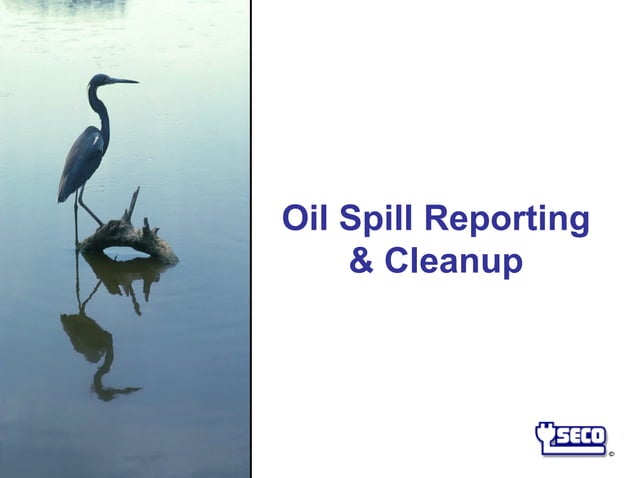 Oil spill reporting & cleanup | PPT