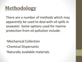 Oil spills prevention | PPT