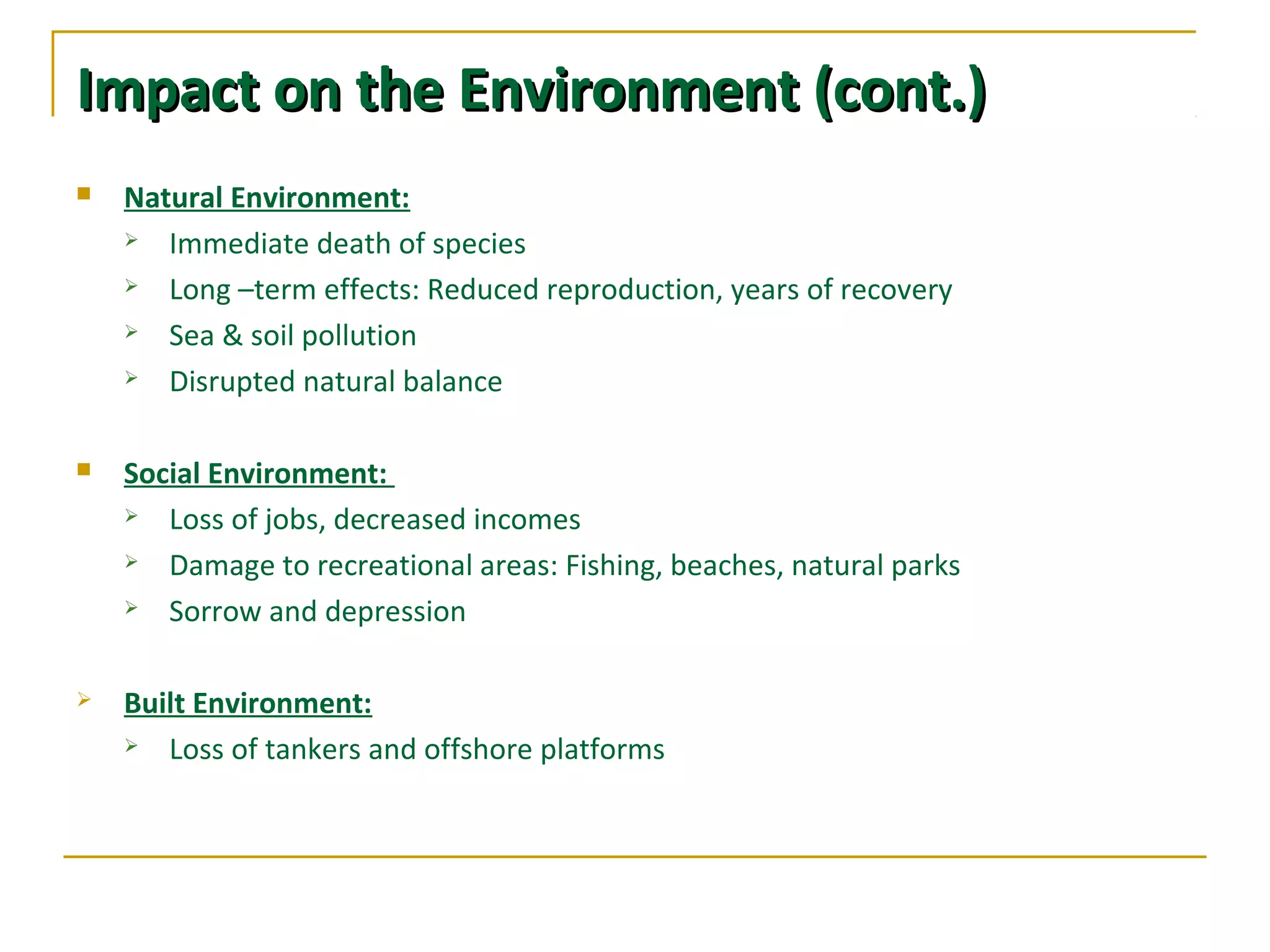 Oil spills | PPS