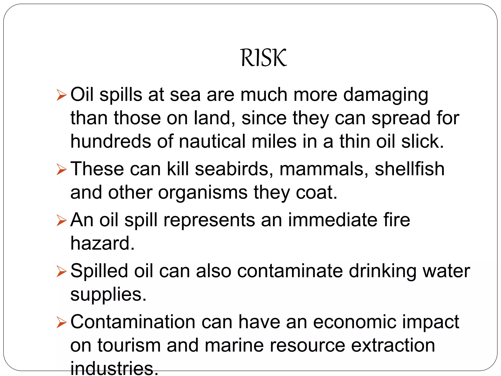 Oil spills | PPT