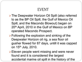 Oil spills | PPTX