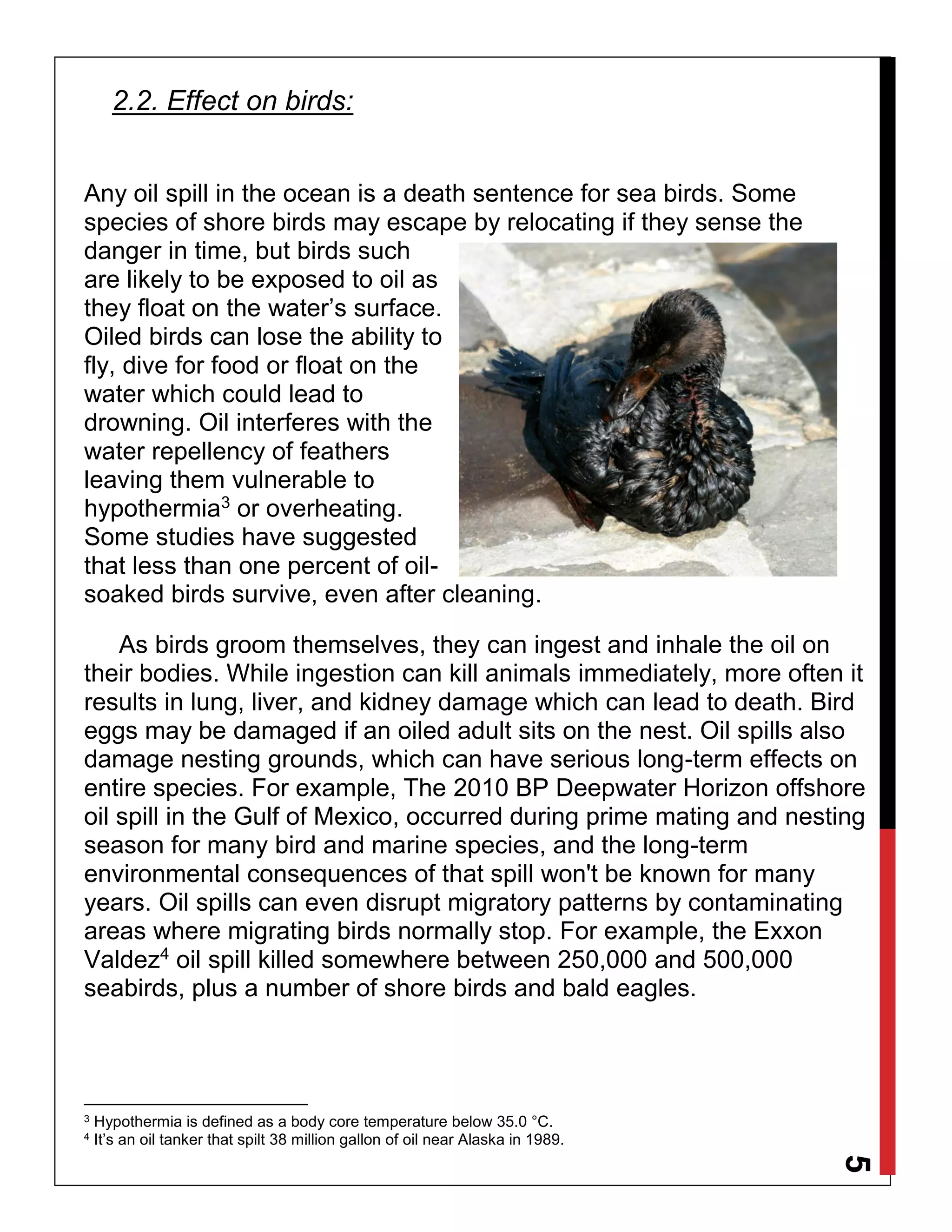 Oil spills and its environemental impact | PDF