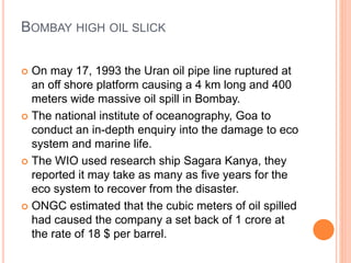 Oil spills pollution | PPTX