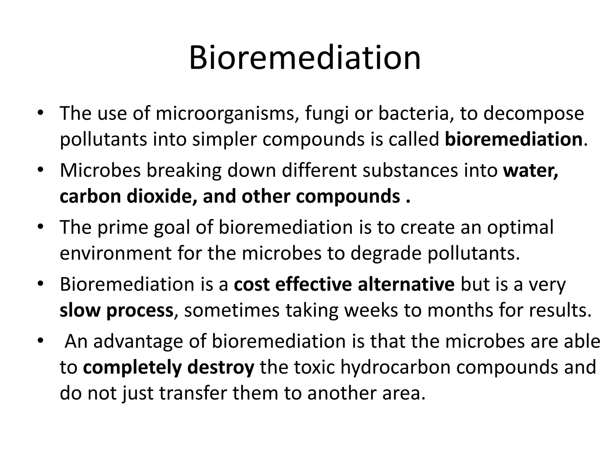 bioremediation of oil spills | PPTX