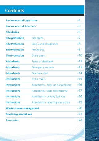 Oil Technics Lltd Spill Training Manual | PDF