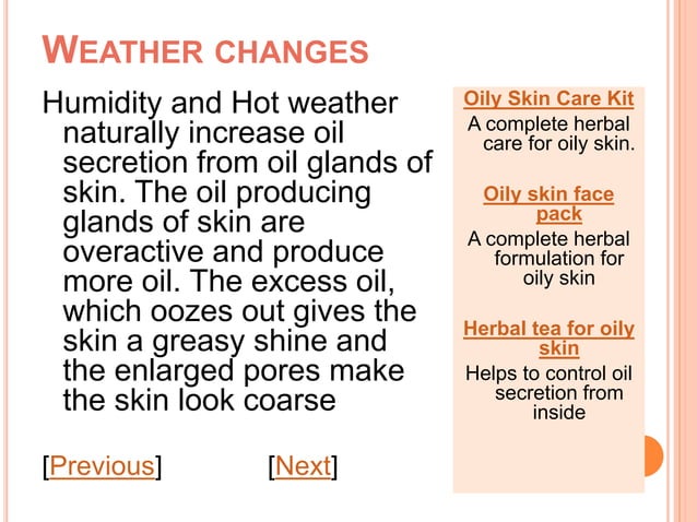 Ayurvedic Oily skin care | PPT