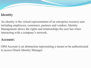 Oracle Identity Manager Basics | PPTX