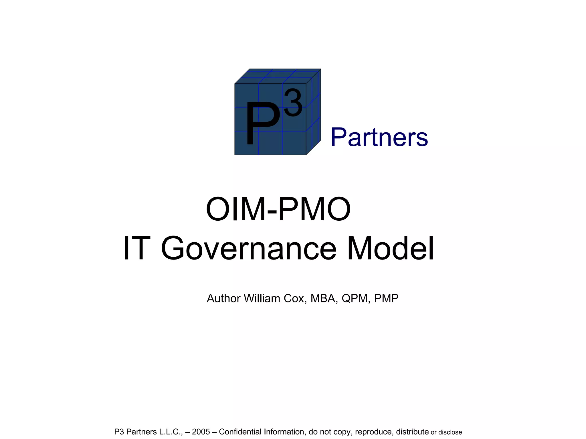 Oim Pmo It Governance Structure Cox | PPT