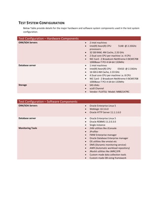 OIM Sizing Guide 11gR2PS1 | PDF