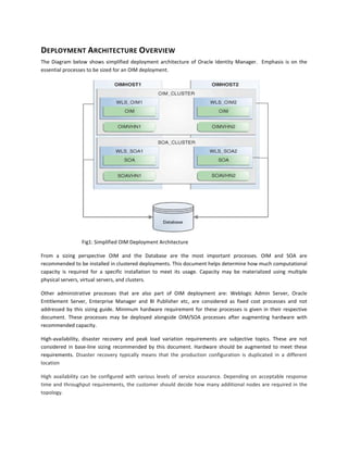 OIM Sizing Guide 11gR2PS1 | PDF