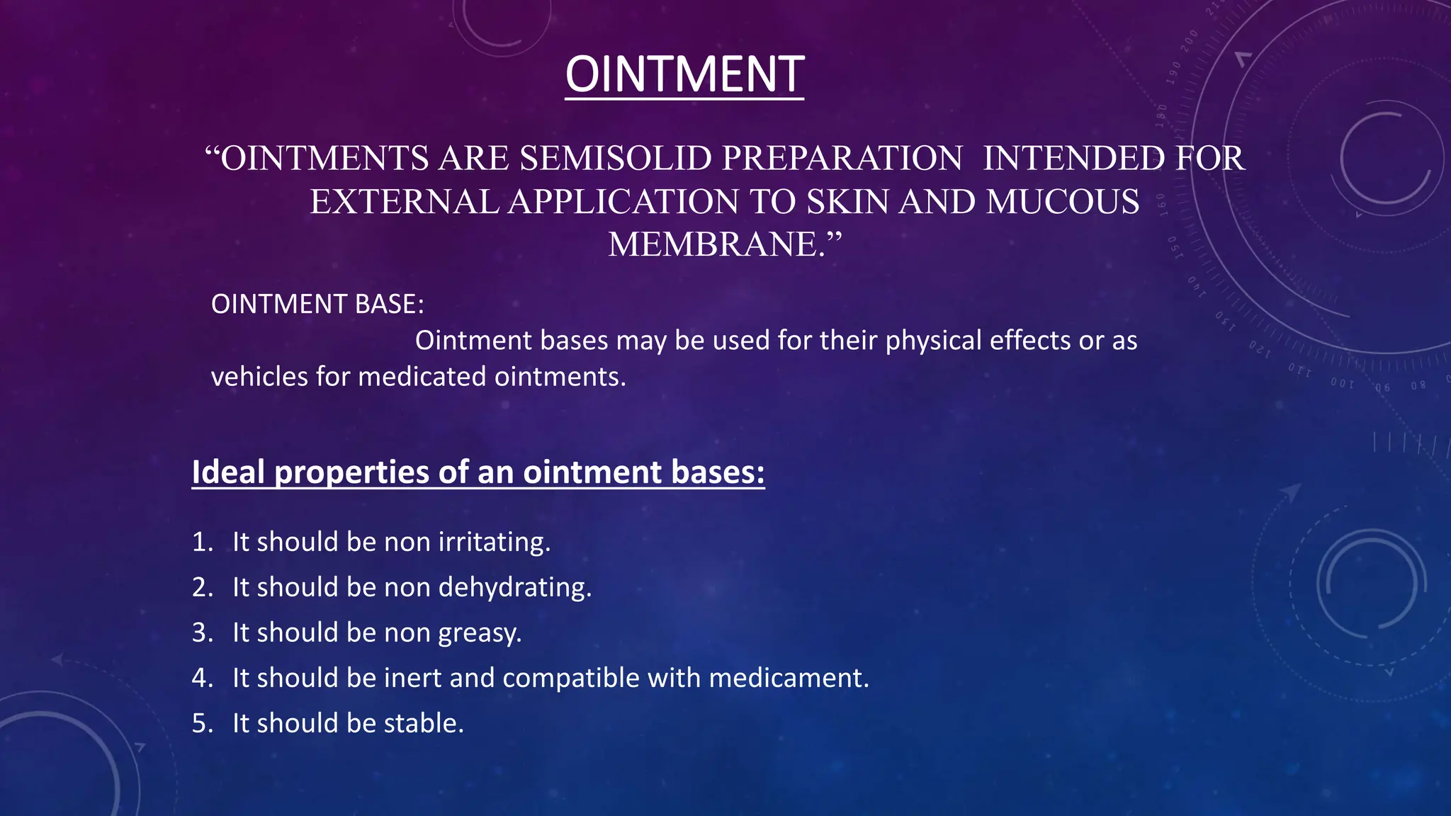 OINTMENT.pptx D. Pharm 1st Year (Pharmaceutics) | PPTX