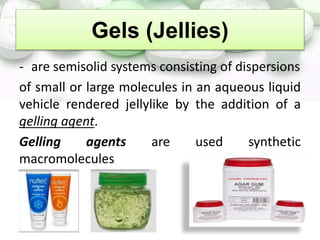 Ointment, cream, gel , pastes, plasters, glycerogelatin | PPTX