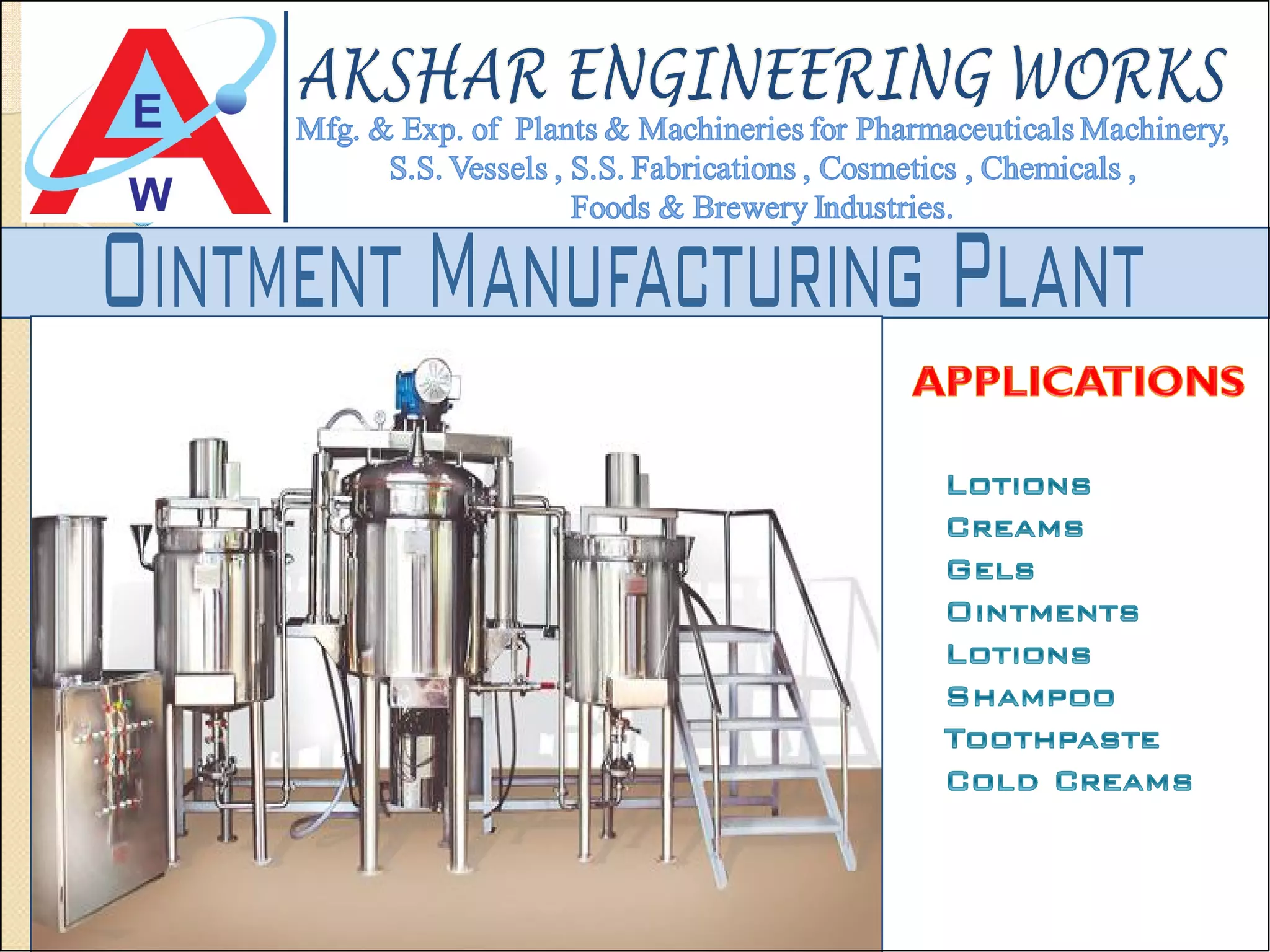 Ointment Toothpaste Cream Manufacturing Plant | PDF