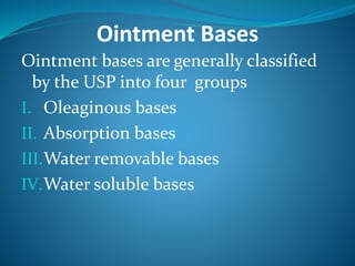 Ointment ppt | PPTX