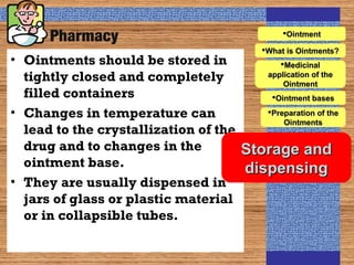 Ointments | PPT