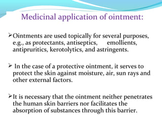 Ointments | PPT