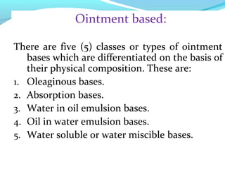 Ointments | PPT