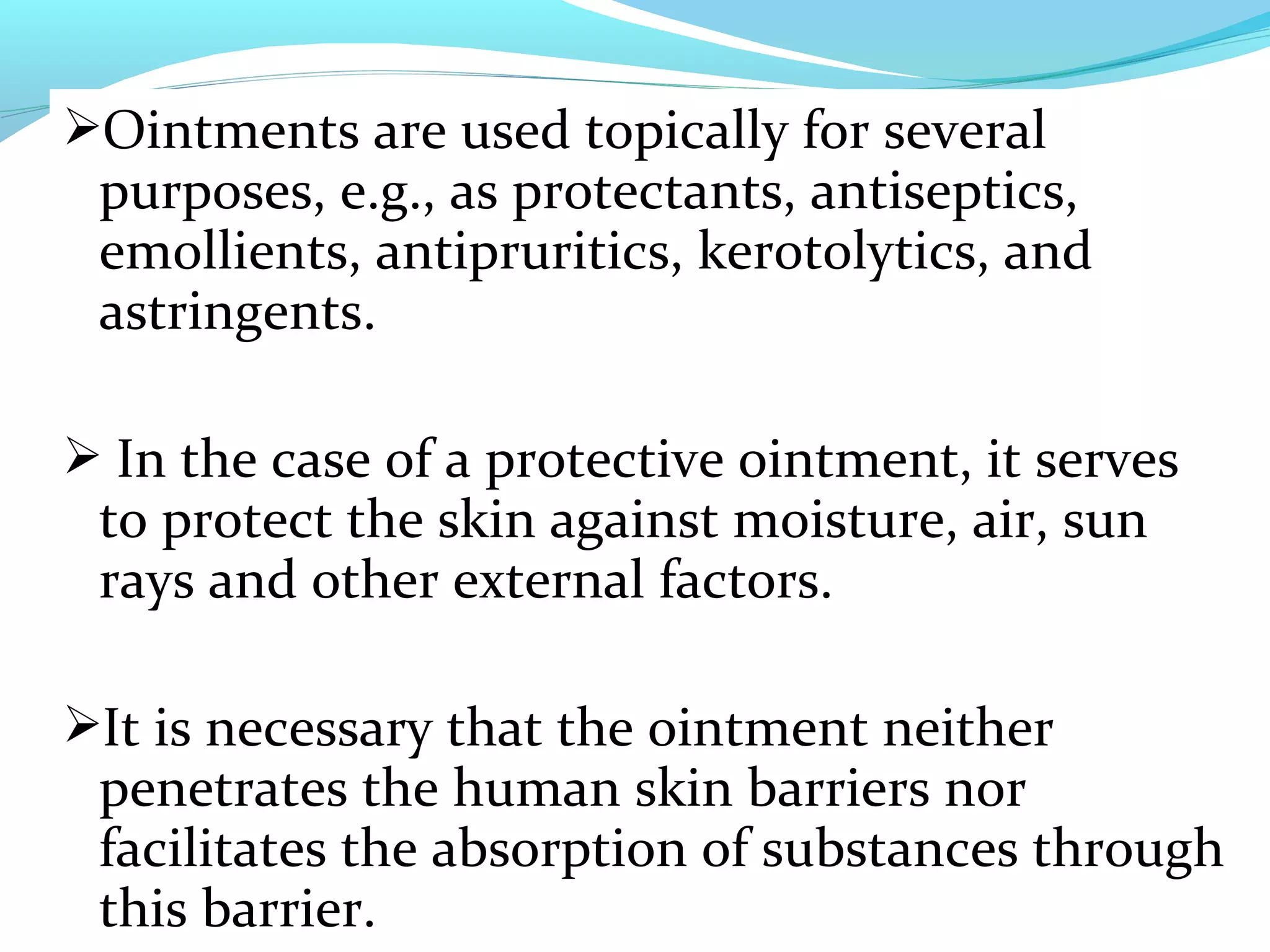 Ointments | PPT