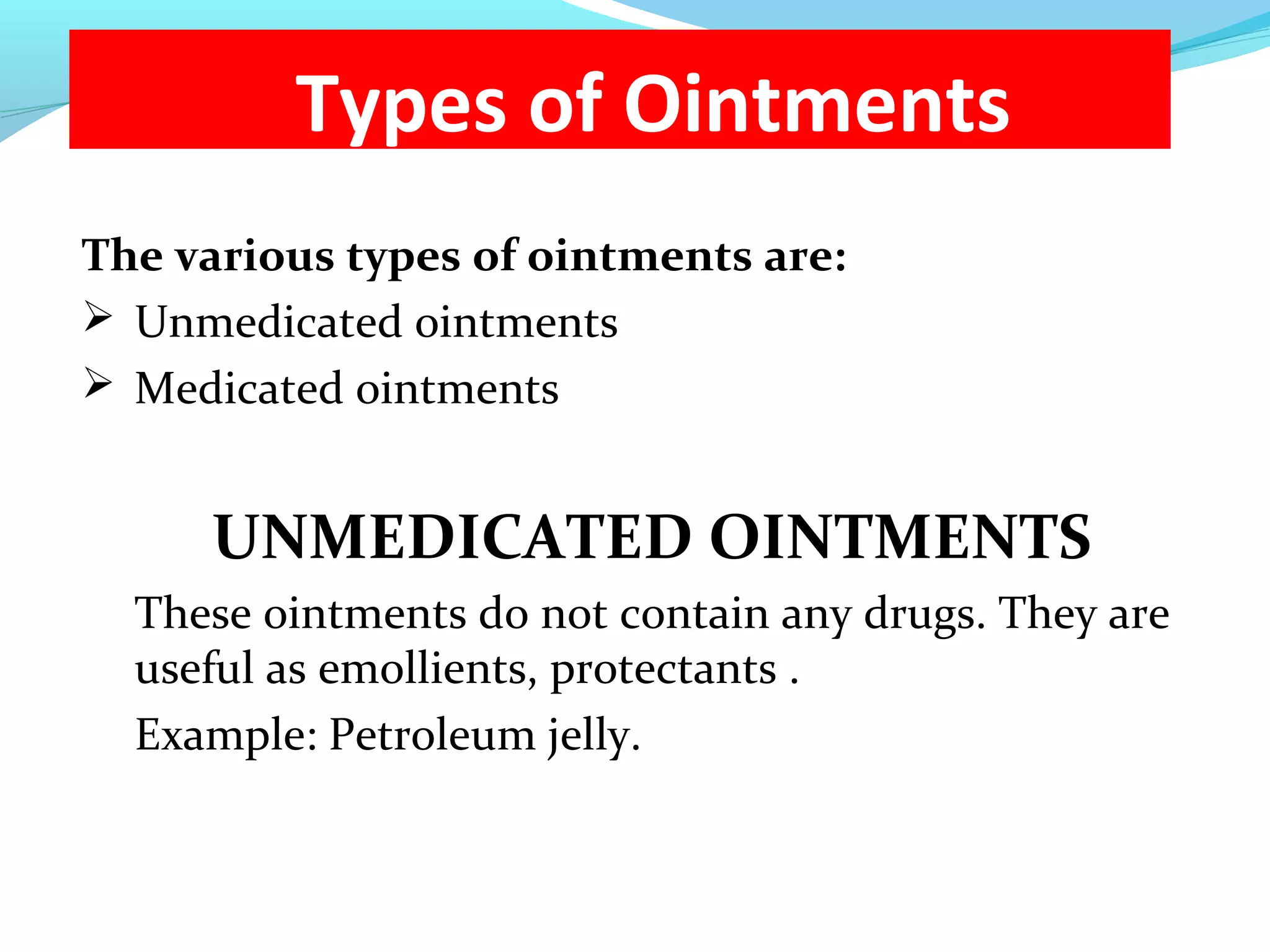 Ointments | PPT