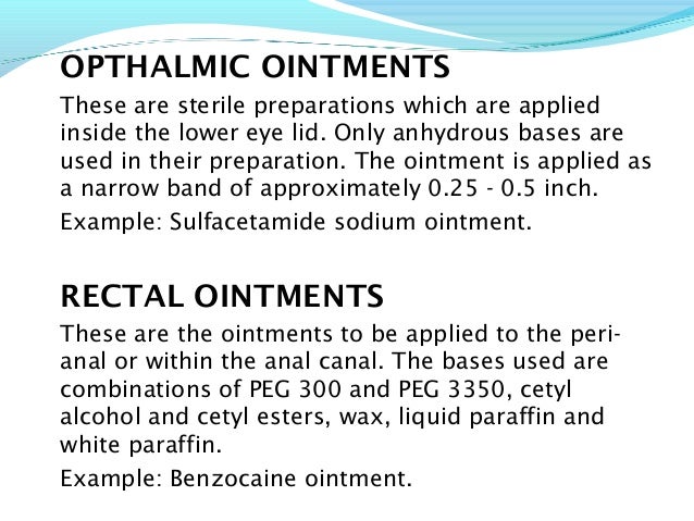 Ointments