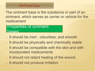 Ointments | PPTX