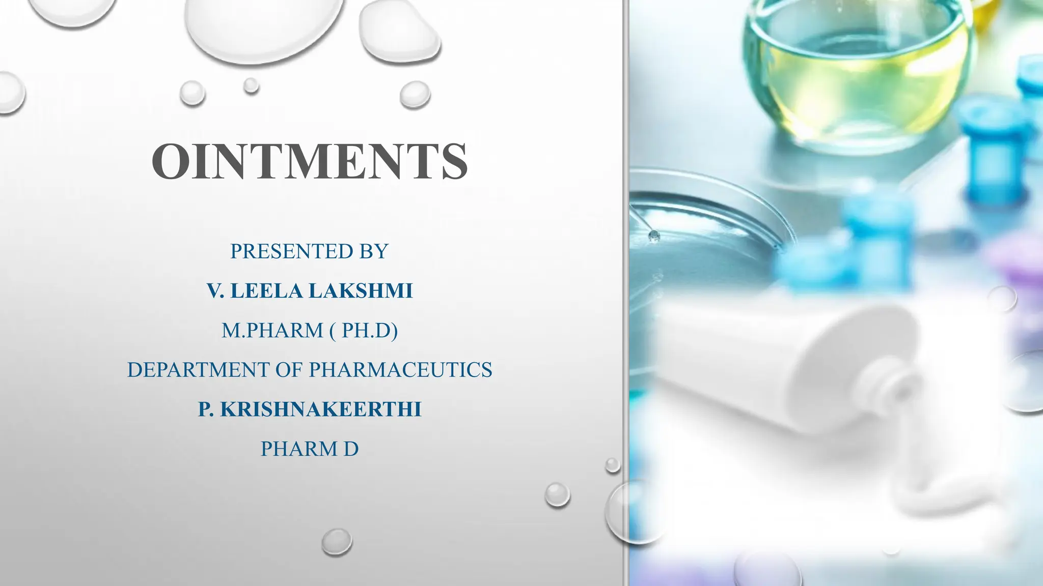 Ointments, types of ointments, ointment base, classification of ...