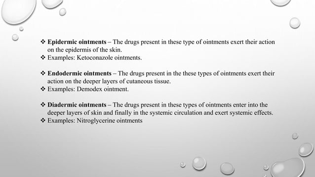 Ointments, types of ointments, ointment base, classification of ...