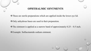 Ointments, types of ointments, ointment base, classification of ...
