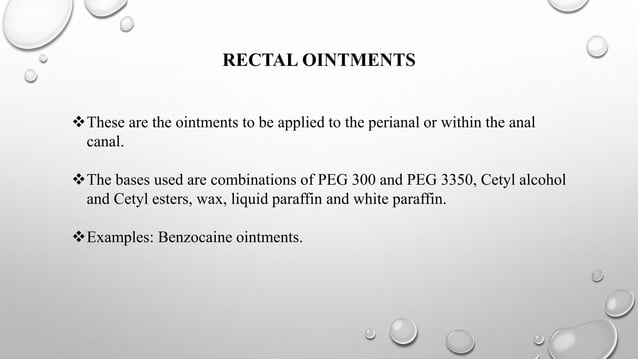 Ointments, types of ointments, ointment base, classification of ...