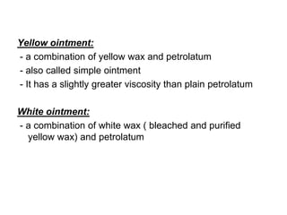 (Ointments 1) | PPT
