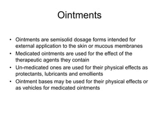 (Ointments 1) | PPT
