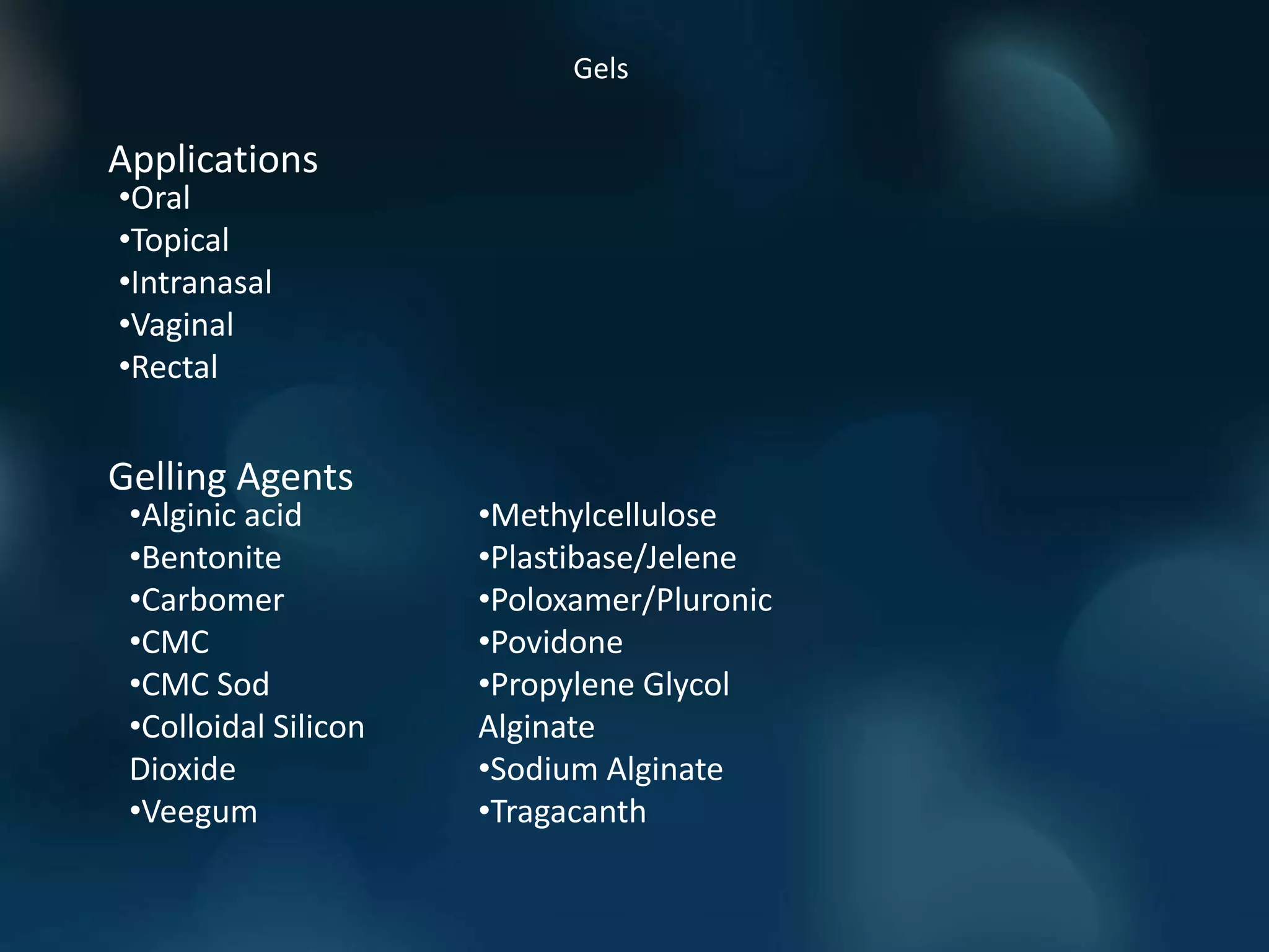 Ointments, creams, and gels dds ppt pjt | PPTX