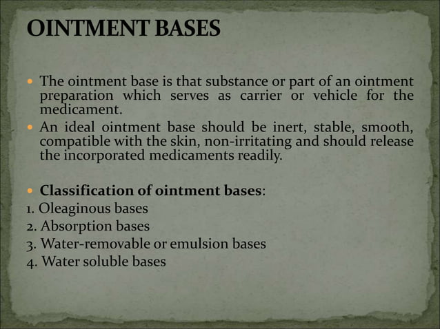 OINTMENTS, CREAMS, PASTE AND GELS.ppt