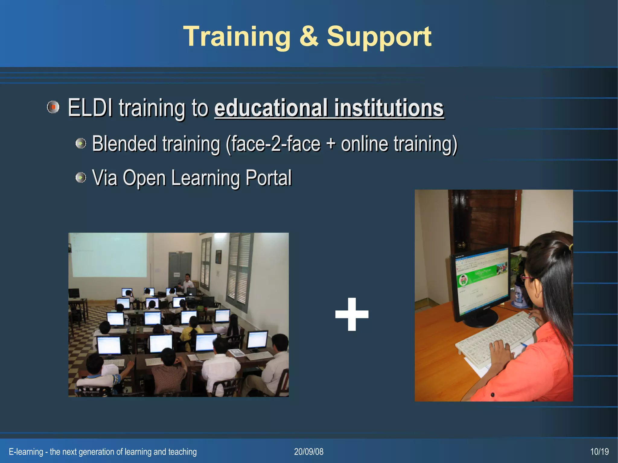 BarCamp Phnom Penh 2008 - E-learning in Cambodia | PPT