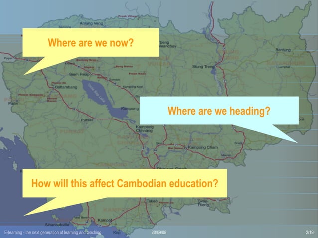 BarCamp Phnom Penh 2008 - E-learning in Cambodia | PPT