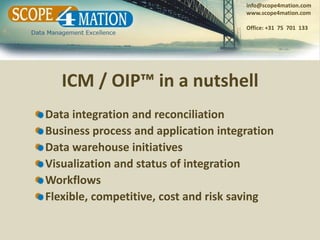 Oip Detailed Presentation Customer Viewable Scope4mation Slide Share Version V1.5 | PPTX
