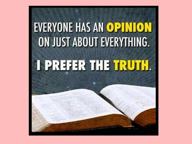 Opinion vs. Truth | PPTX