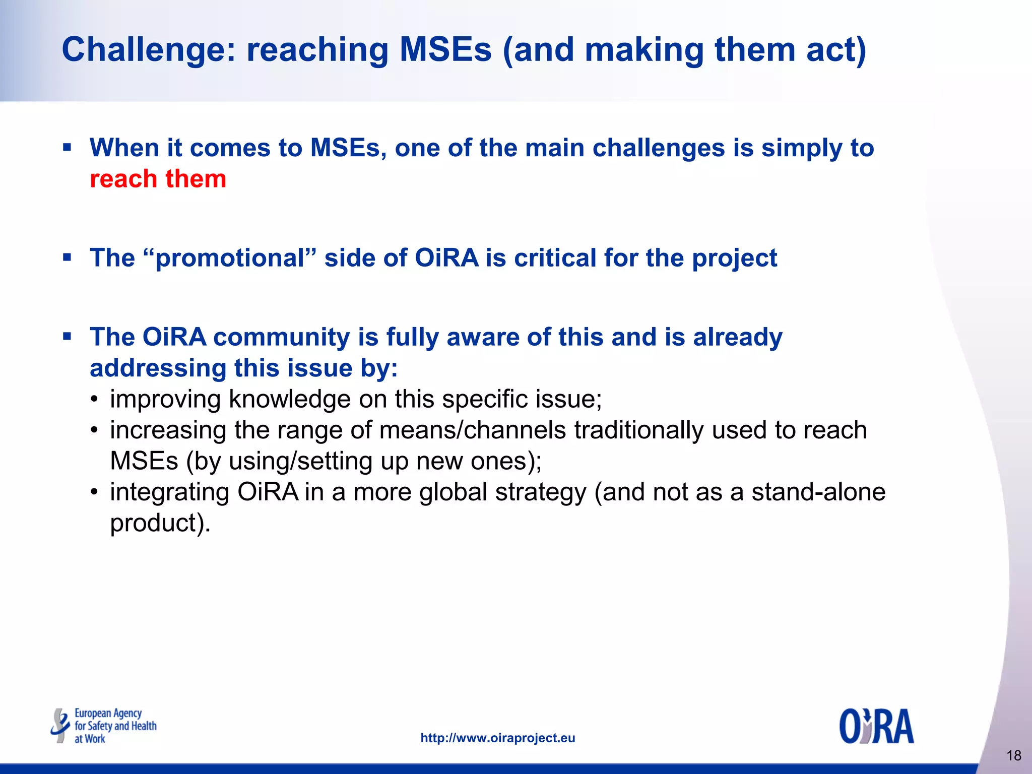 OiRA - Online interactive Risk Assessment - an overview of the project ...