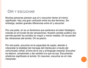 Oir y escuchar 5 | PPSX