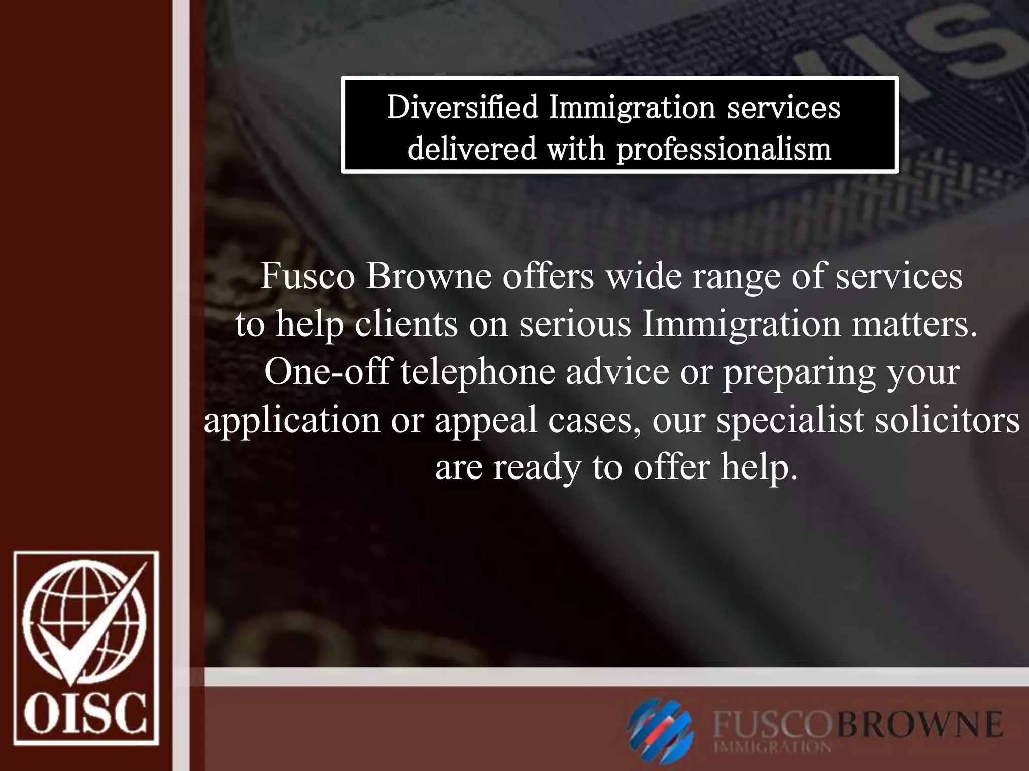 OISC Certified Immigration Specialist Solicitors | PPTX