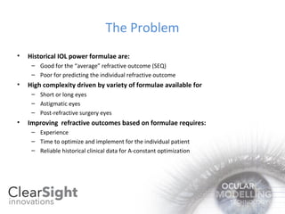 High Performance IOL Power Calculation…. at the push of a button | PPT