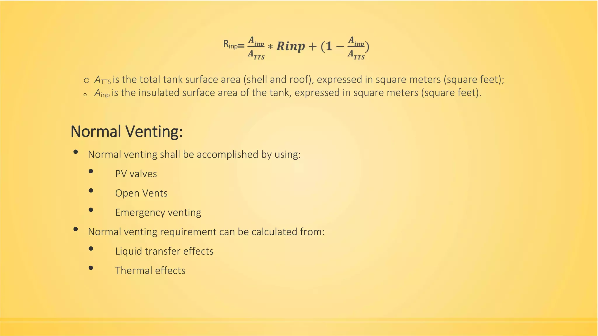 Design Calculation of Venting for Atmospheric & Low Pressure Storage ...