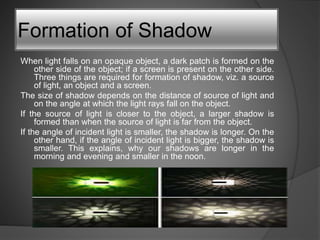 Light and shadow and reflection | PPTX