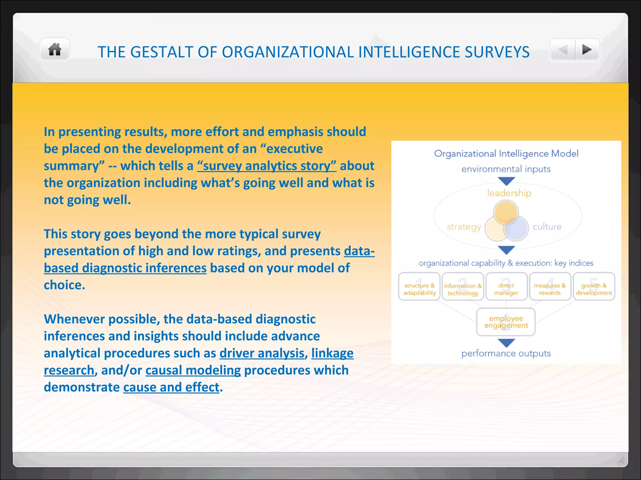Organizational Intelligence Surveys: Models, Methods & Madness by Dr. Salvatore Falletta | PPT