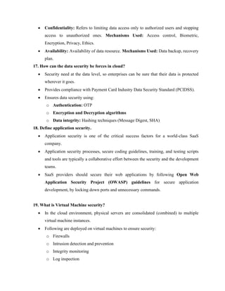 OIT552 Cloud Computing - Question Bank | PDF