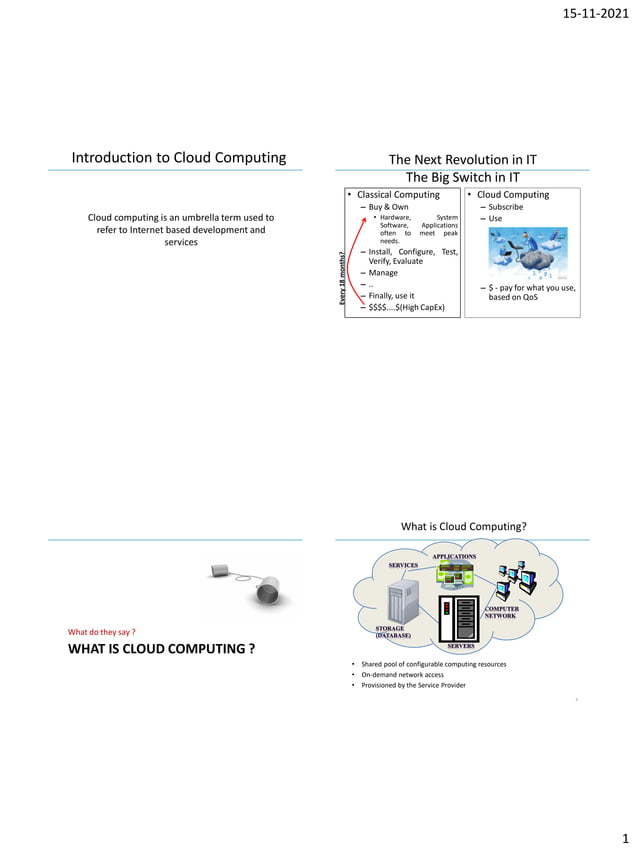 OIT552 Cloud Computing Material | PDF