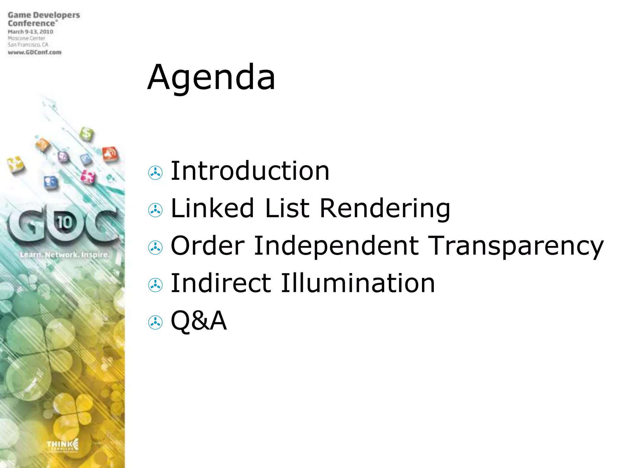 Oit And Indirect Illumination Using Dx11 Linked Lists | PPSX