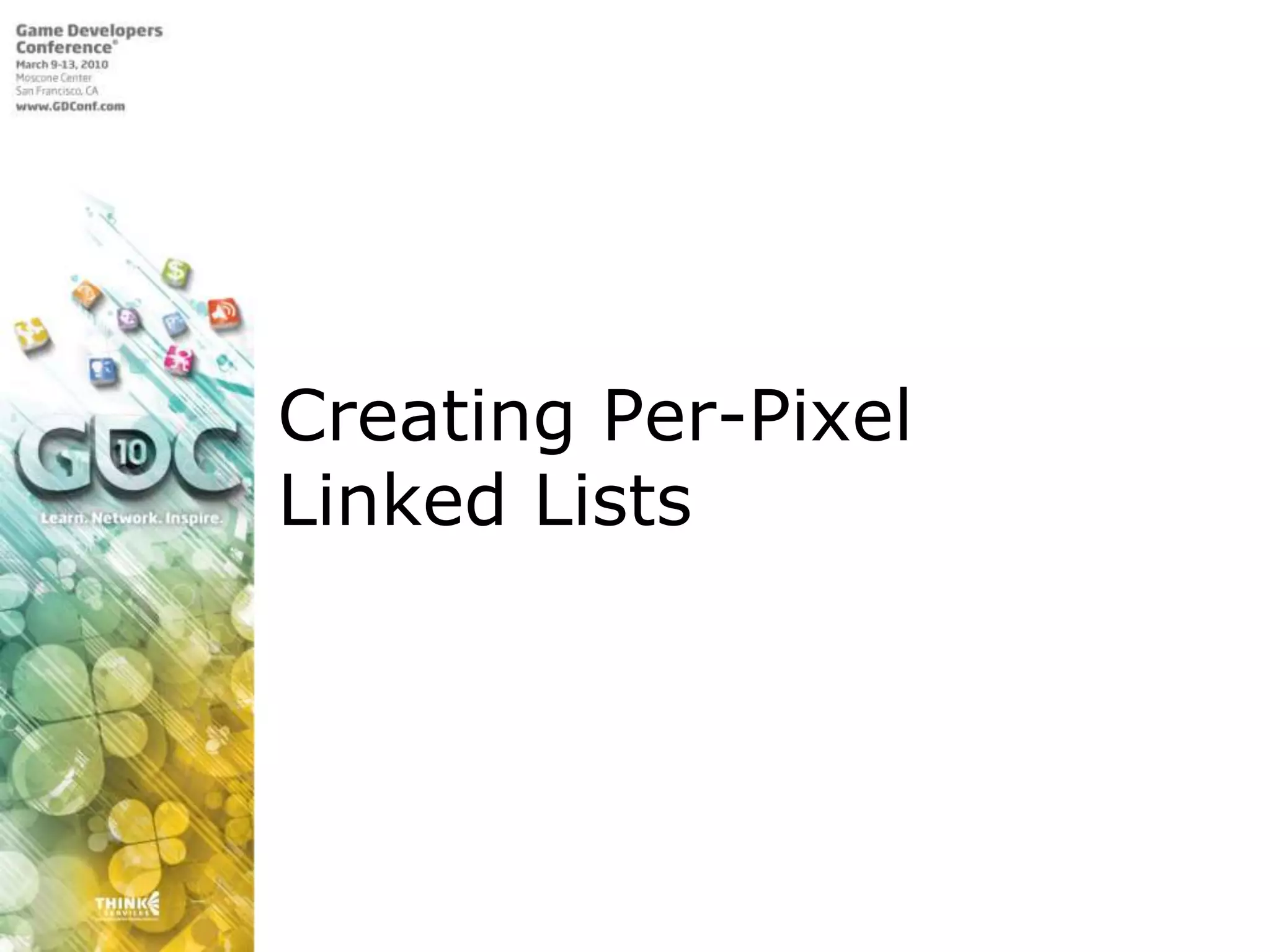 Oit And Indirect Illumination Using Dx11 Linked Lists | PPSX