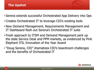 Serena Launch Briefing: Orchestrated IT | PPTX | Computer Software and Applications | Computing