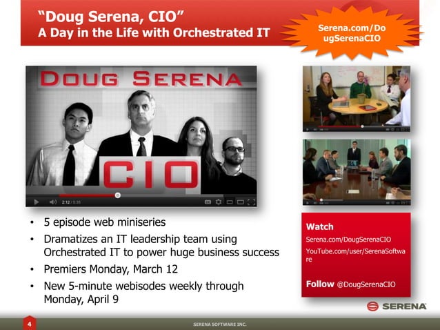 Serena Launch Briefing: Orchestrated IT | PPTX | Computer Software and Applications | Computing